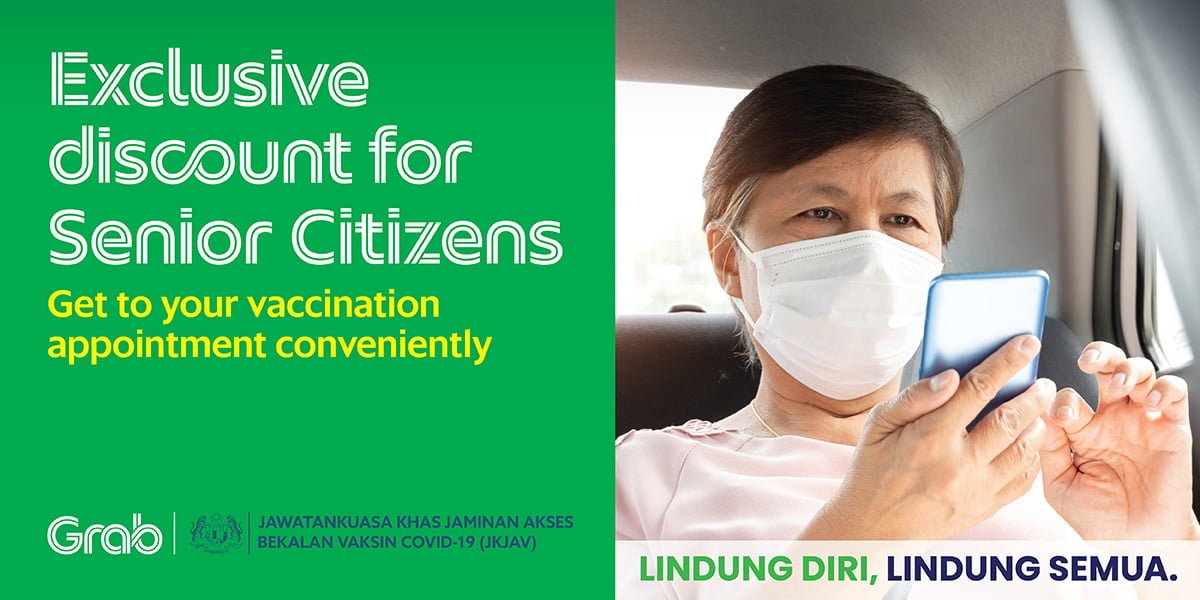 Grab Offers Discount For Senior Citizen Rides To Vaccination Centres