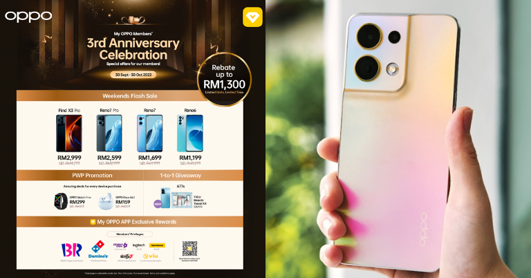 My OPPO Members’ 3rd Anniversary Celebration-Rebates & Promo